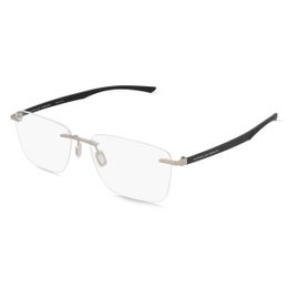 Porsche Design P8774 Brille Herren | Fassung: Randlos, Eckig, Gold Schwarz