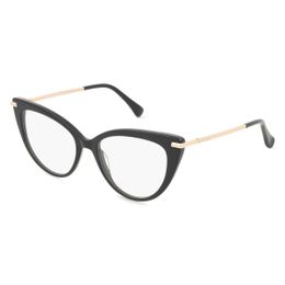 MaxMara Max Mara MM5145 Brille Unisex | Fassung: Vollrand, Cat Eye, Schwarz Gl&auml;nzend