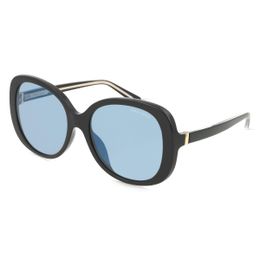Giorgio Armani AR8229U | Damen-Sonnenbrille | Fassung: Vollrand, Rund, Acetat, Schwarz | Glasfarbe: Blau