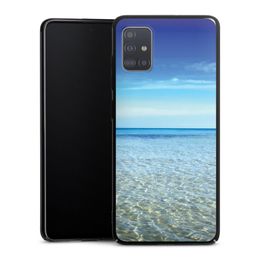 DeinDesign Galaxy A51 Handy Hard Case Schutzh&uuml;lle schwarz Smartphone Backcover Urlaub Sky Ocean Hard Case