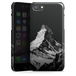 DeinDesign iPhone SE (2020) Handy Premium Case Smartphone Handyh&uuml;lle Schutzh&uuml;lle gl&auml;nzend Snow Mountain Mountain Top Premium Case