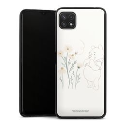 DeinDesign Galaxy A22 5G Handy Slim Case extra d&uuml;nn Silikon Handyh&uuml;lle schwarz H&uuml;lle Disney Bee Winnie The Pooh Silikon Slim Case