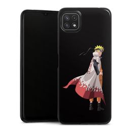 DeinDesign Galaxy A22 5G Handy Slim Case extra d&uuml;nn Silikon Handyh&uuml;lle schwarz H&uuml;lle Sensei Naruto Shippuden Hokage Silikon Slim Case