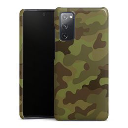 DeinDesign Galaxy S20 FE Handy Premium Case Smartphone Handyh&uuml;lle Schutzh&uuml;lle gl&auml;nzend Camouflage Tarnmuster Army Premium Case