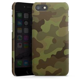 DeinDesign iPhone SE (2020) Handy Premium Case Smartphone Handyh&uuml;lle Schutzh&uuml;lle matt Camouflage Tarnmuster Army Premium Case