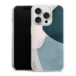 DeinDesign iPhone 15 Pro Handy Slim Case Silikon Handyh&uuml;lle transparent H&uuml;lle extra d&uuml;nn Painting Muster Boho Silikon Slim Case
