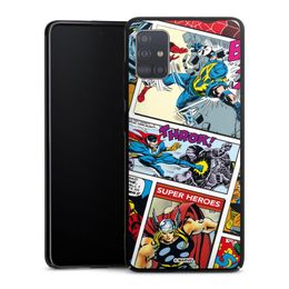DeinDesign Galaxy A51 Handy Hard Case Schutzh&uuml;lle schwarz Smartphone Backcover Avengers Marvel Comic Hard Case