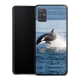 DeinDesign Galaxy A51 Handy Hard Case Schutzh&uuml;lle schwarz Smartphone Backcover Orca Ocean Wale Hard Case