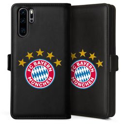 DeinDesign Huawei P30 Pro Handy Klapph&uuml;lle Handyh&uuml;lle aus Kunst Leder schwarz Flip Case Star Fcb Fc Bayern M&uuml;nchen Sideflip mit langer Lasche