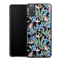 DeinDesign Galaxy A51 Handy Hard Case Schutzh&uuml;lle schwarz Smartphone Backcover Disney Muster Lilo & Stitch Hard Case