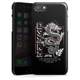 DeinDesign iPhone SE (2020) Handy Premium Case Smartphone Handyh&uuml;lle Schutzh&uuml;lle gl&auml;nzend Japan Dragon Ocean Premium Case