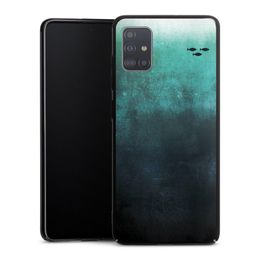 DeinDesign Galaxy A51 Handy Hard Case Schutzh&uuml;lle schwarz Smartphone Backcover Turquoise Water Fish Hard Case