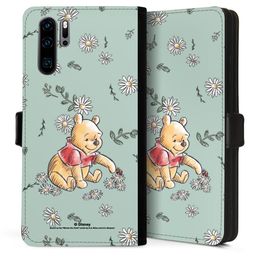 DeinDesign Huawei P30 Pro Handy Klapph&uuml;lle Handyh&uuml;lle aus Kunst Leder schwarz Flip Case Disney Winnie The Pooh Official Licensed Product Sideflip mit langer 