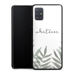 DeinDesign Galaxy A51 Handy Hard Case Schutzh&uuml;lle schwarz Smartphone Backcover Water Colour Jungle Palm Tree Hard Case