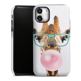 DeinDesign iPhone 11 Handy Panzer Handyh&uuml;lle robuste Outdoor H&uuml;lle Schutzh&uuml;lle gl&auml;nzend Glasses Giraffe Animals Tough Case