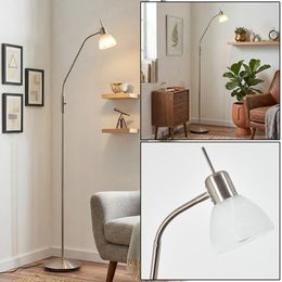 hofstein Arcen Stehleuchte LED Nickel-Matt, 1-flammig