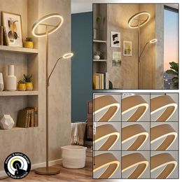 hofstein Melak Stehleuchte LED Gold, 2-flammig