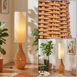 hofstein Nalek Stehleuchte Braun, Holzoptik, 2-flammig