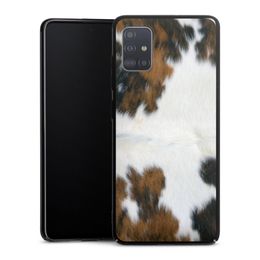 DeinDesign Galaxy A51 Handy Hard Case Schutzh&uuml;lle schwarz Smartphone Backcover Cow Fur Cow Skin Hard Case