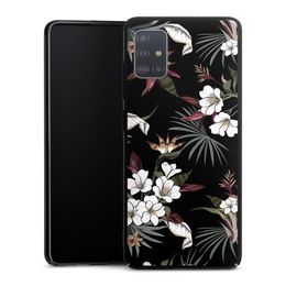 DeinDesign Galaxy A51 Handy Hard Case Schutzh&uuml;lle schwarz Smartphone Backcover Flowers Muster Autumn Hard Case