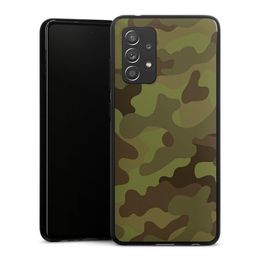 DeinDesign Galaxy A52s 5G Handy Silikon H&uuml;lle Case schwarz Handyh&uuml;lle Camouflage Tarnmuster Army