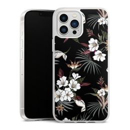 DeinDesign iPhone 13 Pro Max Handy Silikon H&uuml;lle Case transparent Handyh&uuml;lle Flowers Muster Autumn Silikon Case