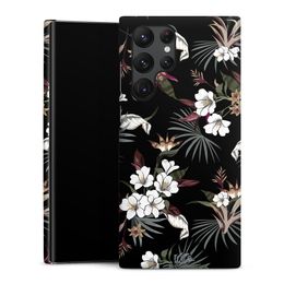 DeinDesign Galaxy S22 Ultra Handy Premium Case Smartphone Handyh&uuml;lle Schutzh&uuml;lle gl&auml;nzend Flowers Muster Autumn Premium Case