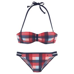 s.Oliver Bikini female size XL Navy / Light blue / Rose / Pastel red
