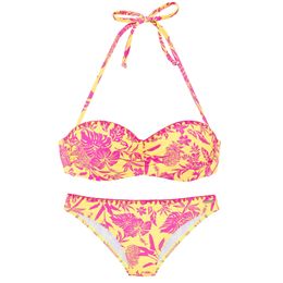 Venice Beach Bikini Damen Gr&ouml;&szlig;e XS gelb / hellpink