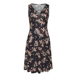 Lascana Kleid Damen Gr&ouml;&szlig;e 44 creme / hellorange / schwarz
