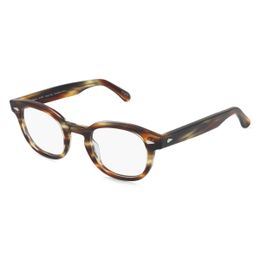 Fielmann AB 015 RN ROMEO Brille Unisex | Fassung: Vollrand, Oval, Havanna Gestreift