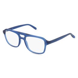 Fielmann LD 069 FA COOPER Brille Unisex | Fassung: Vollrand, Quadratisch, Blau Transparent