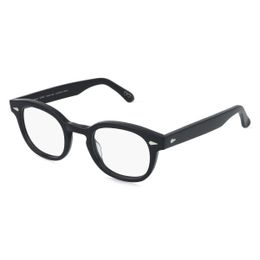 Fielmann AB 015 RN ROMEO Brille Unisex | Fassung: Vollrand, Oval, Schwarz Gl&auml;nzend