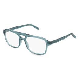Fielmann LD 069 FA COOPER Brille Unisex | Fassung: Vollrand, Quadratisch, Gr&uuml;n Transparent
