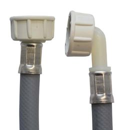 Boni-Shop&reg; Zulaufschlauch Waschmaschine, Sp&uuml;lmaschine, Winkel 3/4 Zoll IG+IG, 2,50 Meter