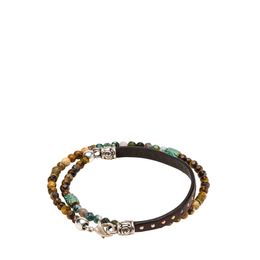 Mey & Edlich Mey & Edlich Herren Kraftvolles Wickelarmband Braun Umfang: M (ca