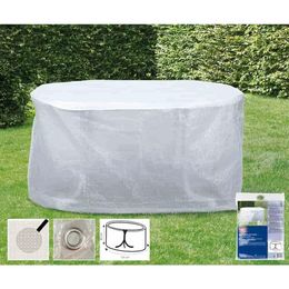 Boni-Shop&reg; Gartentisch Schutzh&uuml;lle, transparent, 143x93x83cm, Tisch Abdeckung, wasserabweisend