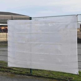 Bauzaunplane, Bauzaunnetz wei&szlig;, 1,80m x 3,45m, Bauzaunblende