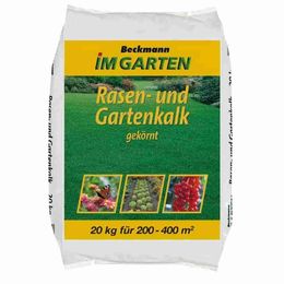 BECKMANN&BREHM 20kg gek&ouml;rnter Rasen- und Gartenkalk 200-400m&sup2; (Kohlensaurer Kalk)