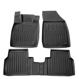 Boni-Shop&reg; Fu&szlig;matten Auto f&uuml;r Volkswagen ID.4 (2020-...) crozz, 3D Gummifu&szlig;matten, passgenau, Polyurethan, mit hohem Rand