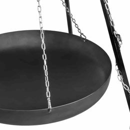 Wok Pfanne 70 cm, Naturstahl, f&uuml;r Dreibein & Feuerstelle