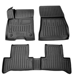 Boni-Shop&reg; Fu&szlig;matten Auto f&uuml;r Mercedes-Benz EQA H243 (2021-...), 3D Gummi, passgenau, 4-teilig, hoher Rand, schwarz