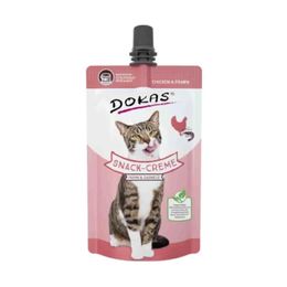 Dokas Katzenleckerli, Katzen Snack Creme Huhn & Garnele, 90g