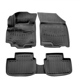 Boni-Shop&reg; Fu&szlig;matten Auto 3D f&uuml;r FIAT Sedici (2006-2014), passgenaue Autofu&szlig;matten, Polyurethan, hoher Rand