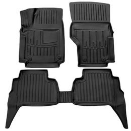 Boni-Shop&reg; Fu&szlig;matten Auto, 3D Gummimatten passgenau f&uuml;r VOLKSWAGEN Amarok (2010-2022), hochrandig, rutschfest, Polyurethan