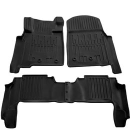 Boni-Shop&reg; Fu&szlig;matten Auto, Gummimatten Auto 3D f&uuml;r TOYOTA Land Cruiser 200 (2007-2021), passgenaue Autofu&szlig;matten