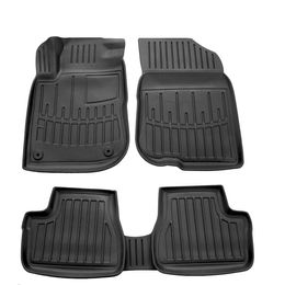 Boni-Shop&reg; Gummifu&szlig;matten Auto f&uuml;r PEUGEOT 208 (2012-2019), 3D, passgenau, geruchlos, rutschfest