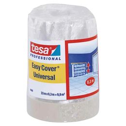 Tesa Malerkrepp mit Abdeckfolie 300 mm x 33 m, Abdeckband, hellbeige-matt