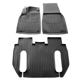 Boni-Shop&reg; Fu&szlig;matten Auto, 3D Gummimatten f&uuml;r Tesla Model X Plaid (2022-...), passgenau, mit hohem Rand