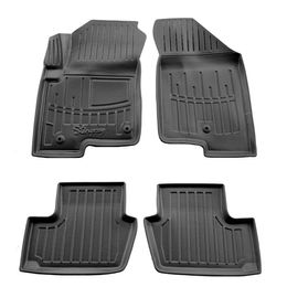 Boni-Shop&reg; Fu&szlig;matten Auto 3D f&uuml;r JEEP Compass I (2006-2016), passgenau, rutschfest, Polyurethan, mit Clips